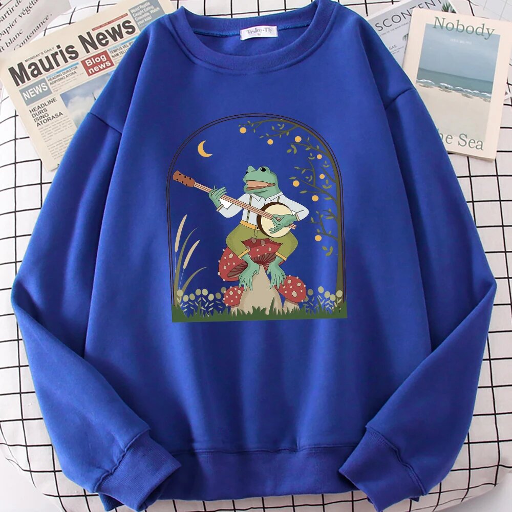 Мужская толстовка teekossc Cottagecore Синий, L, Blue