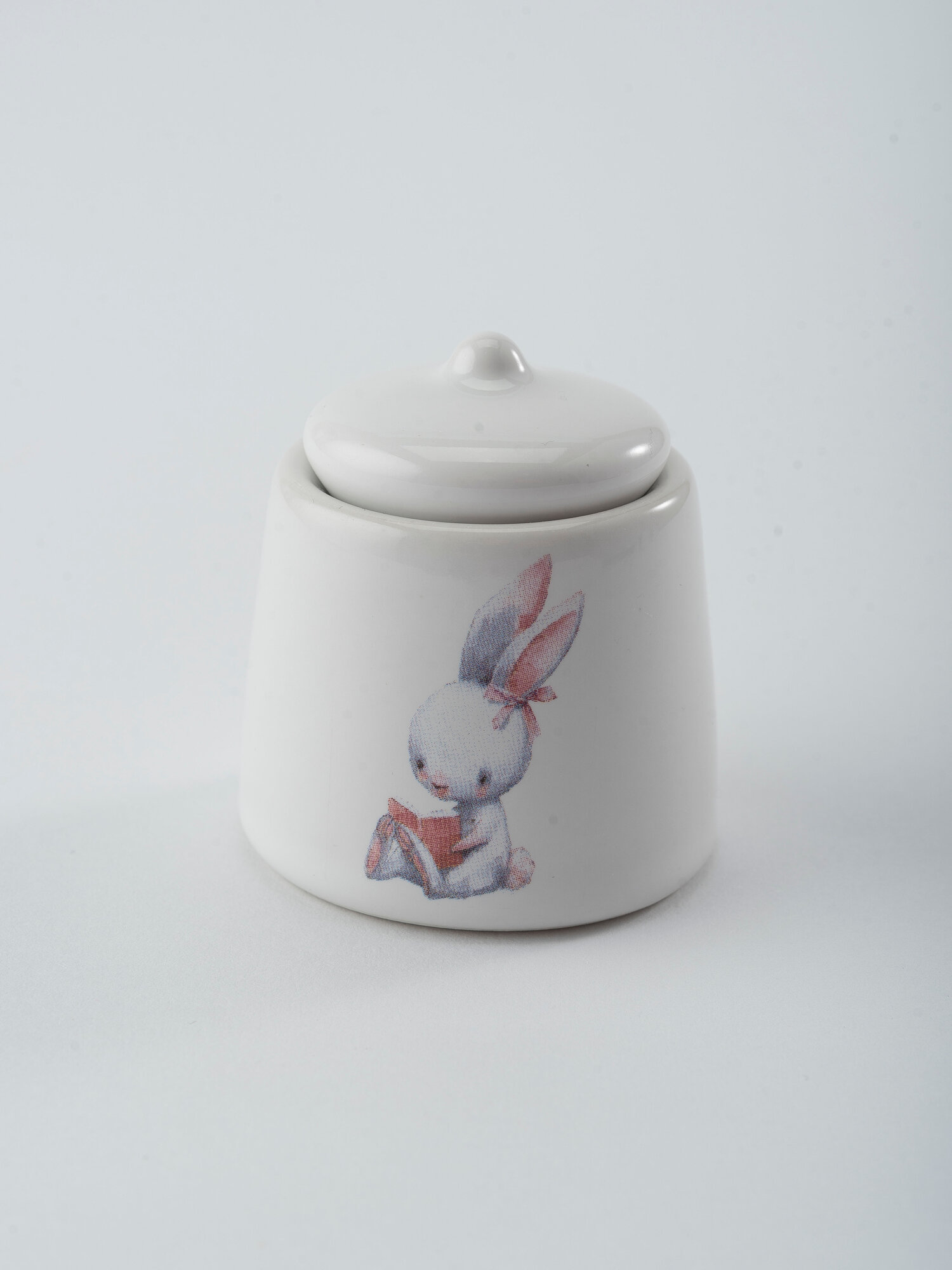 Чернильница-непроливайка HIll & Mill "Зайка с Книжкой", фарфор, для каллиграфии