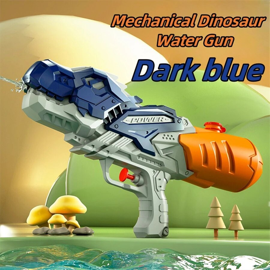 Водяной пистолет Динозавр Механический, Синий