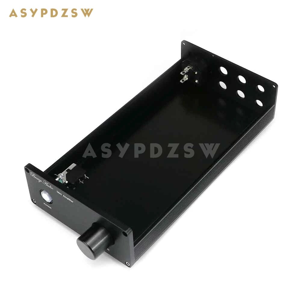 1306A Черный полностью алюминиевый корпус усилителя мощности MINI Корпус/коробка/корпус усилителя