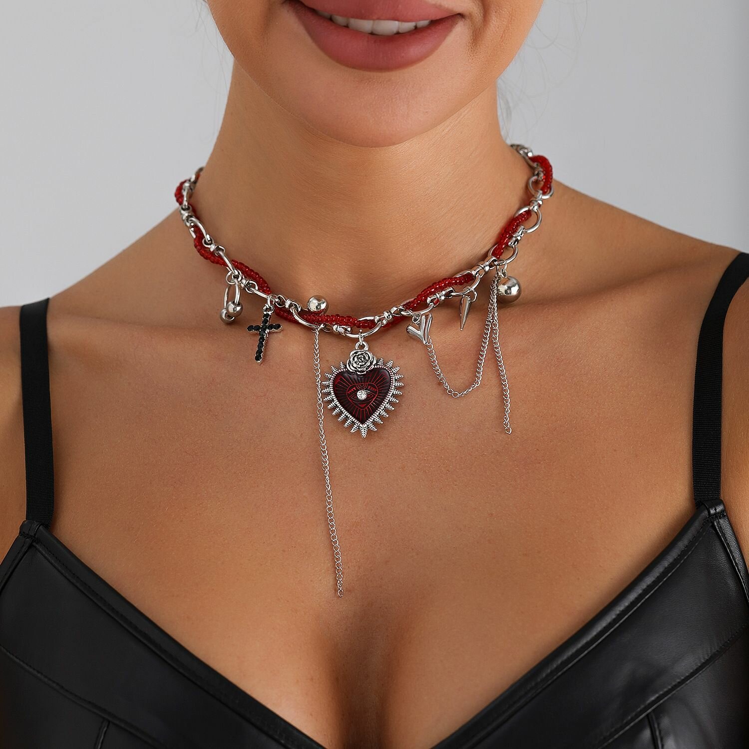 Чокер, стекло