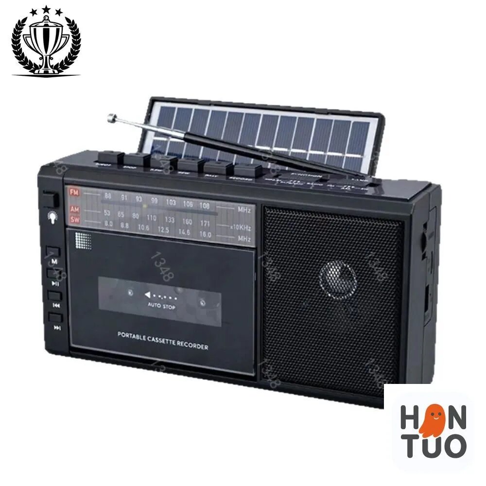 GM Ностальгия Классический кассетный проигрыватель на солнечной батарее AM FM SW Радио Ретро Bluetooth-динамик Музыка