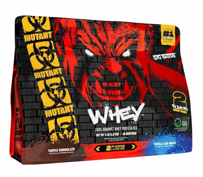 Mutant Whey (1800 гр) - Тройной Шоколад/Печенье со Сливками