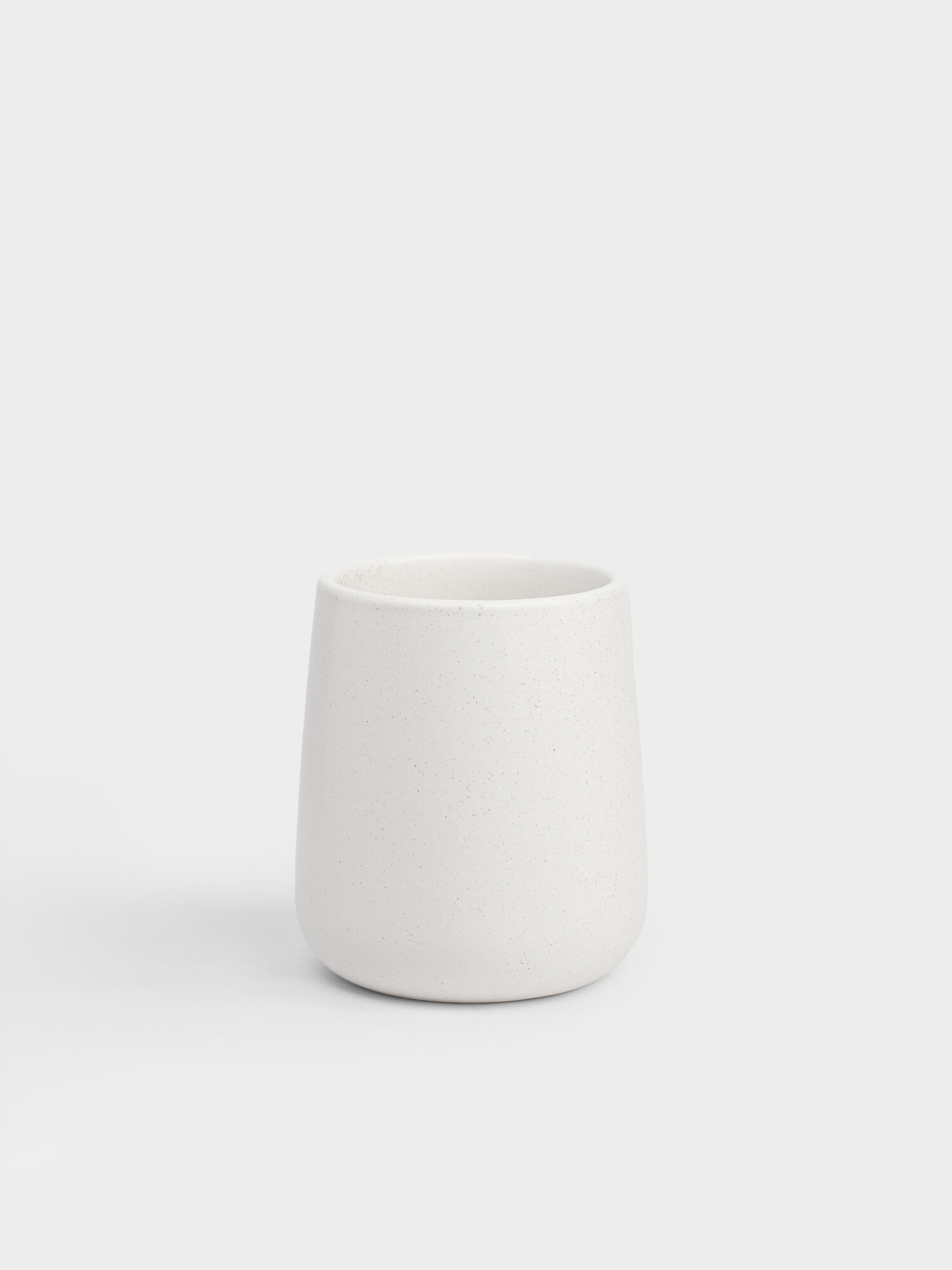 Стакан для ванной комнаты, 10 см, фарфор P, белый, в крапинку, Delicia, Kuchenland