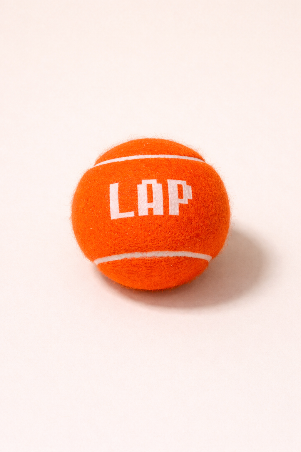 Мяч LAP, для игры в теннис и лапту, оранжевый, каучук, 6,5 см