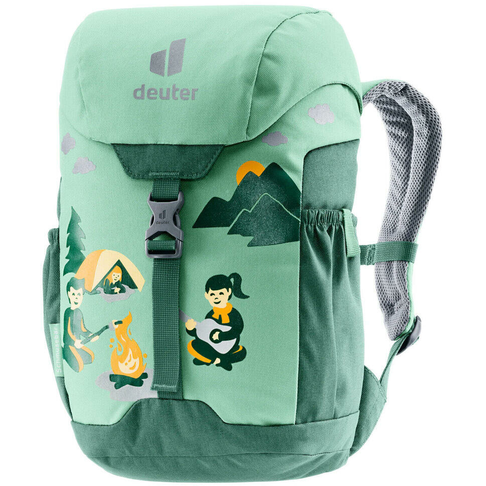 Decathlon Детский походный рюкзак Deuter Schmusebar, 8 л, с принтом, цвет мятный/морской зеленый