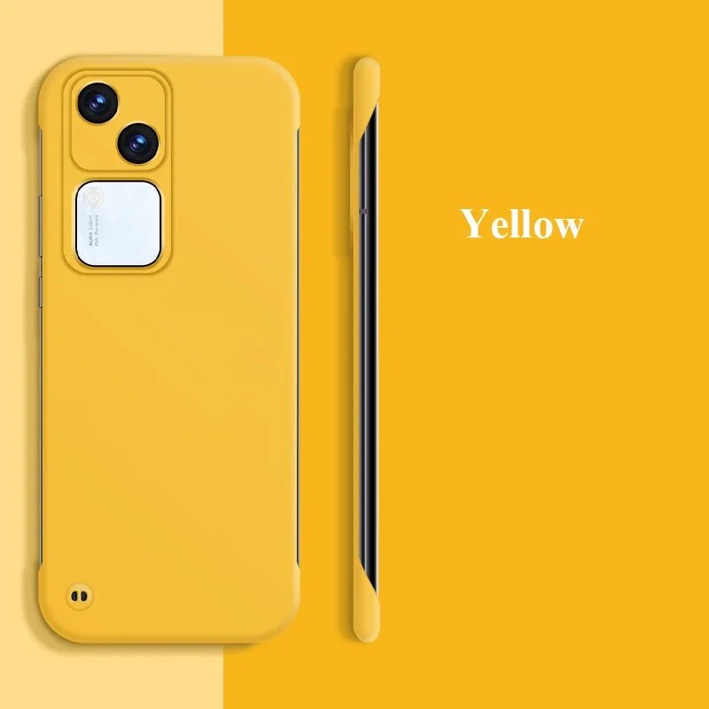 Ультратонкий Бескаркасный матовый чехол для телефона vivo V40 V30 V29 V27 V27e V25 V23 Pro, противоударный чехол-бампер для задней панели