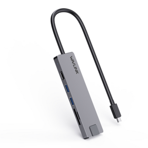WAVLINK Docking Station WAVLINK USB-C Travel Mini/100W PowerDelivery/ 1xUSB3.0/1xUSB2.0/1xHDMI 4K 60HZ/1xGigabit LAN/SD/Micro SD Card Reader