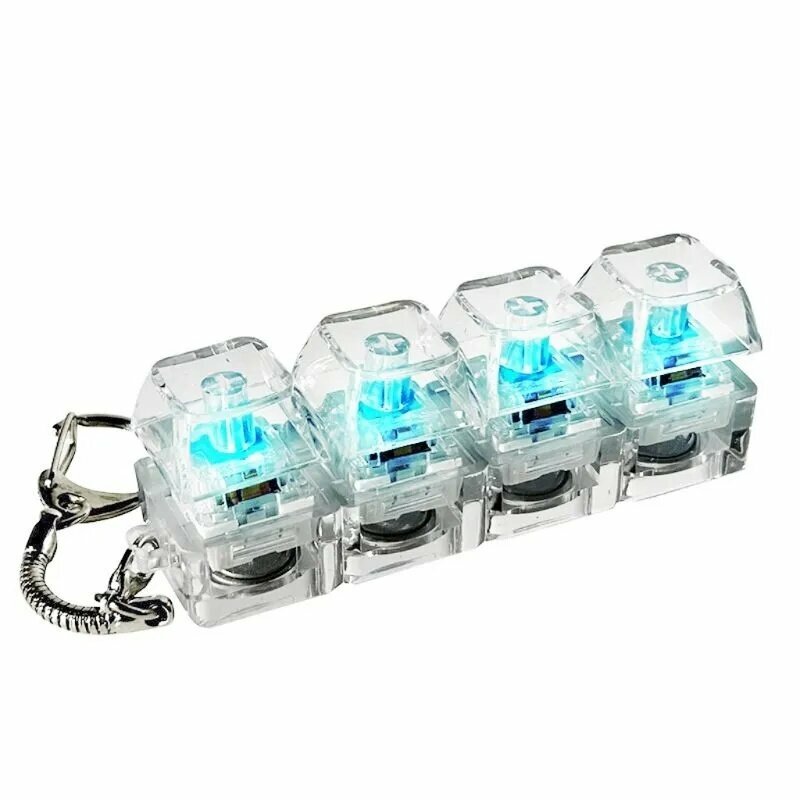 (1 шт.) Антистресс-игрушка / тейстер переключателей на 9 клавиш - с подсветкой, 4 клавиши