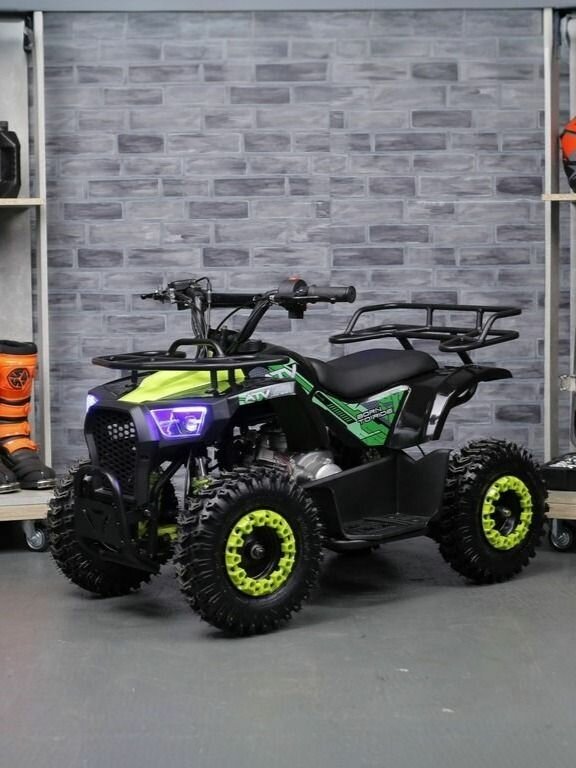 Детский квадроцикл ATV Classic mini 4T, двигатель 49 куб. см, зеленый