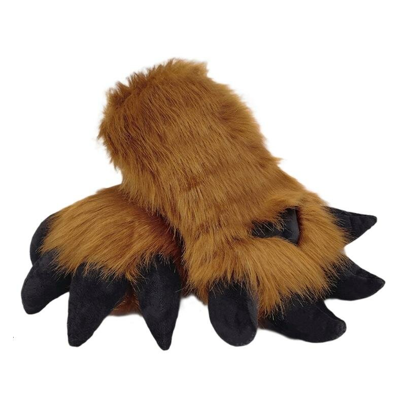 Перчатки-лапы волка, C черный