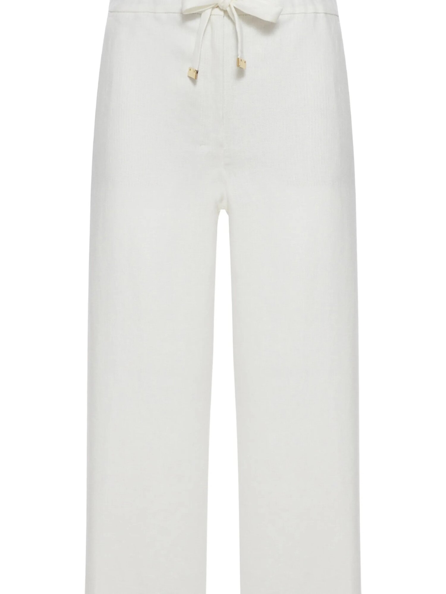 Брюки Max Mara Drawstring palazzo pants, размер 44, white — фото 1
