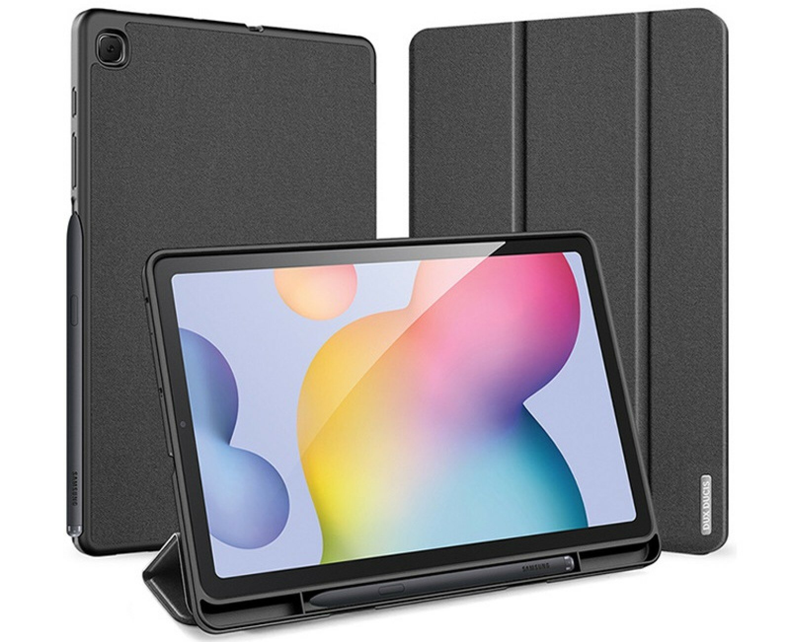 Чехол-книжка MyPads для Lenovo Tab M10 + Plus TB-X606F/M с функцией засыпания черный