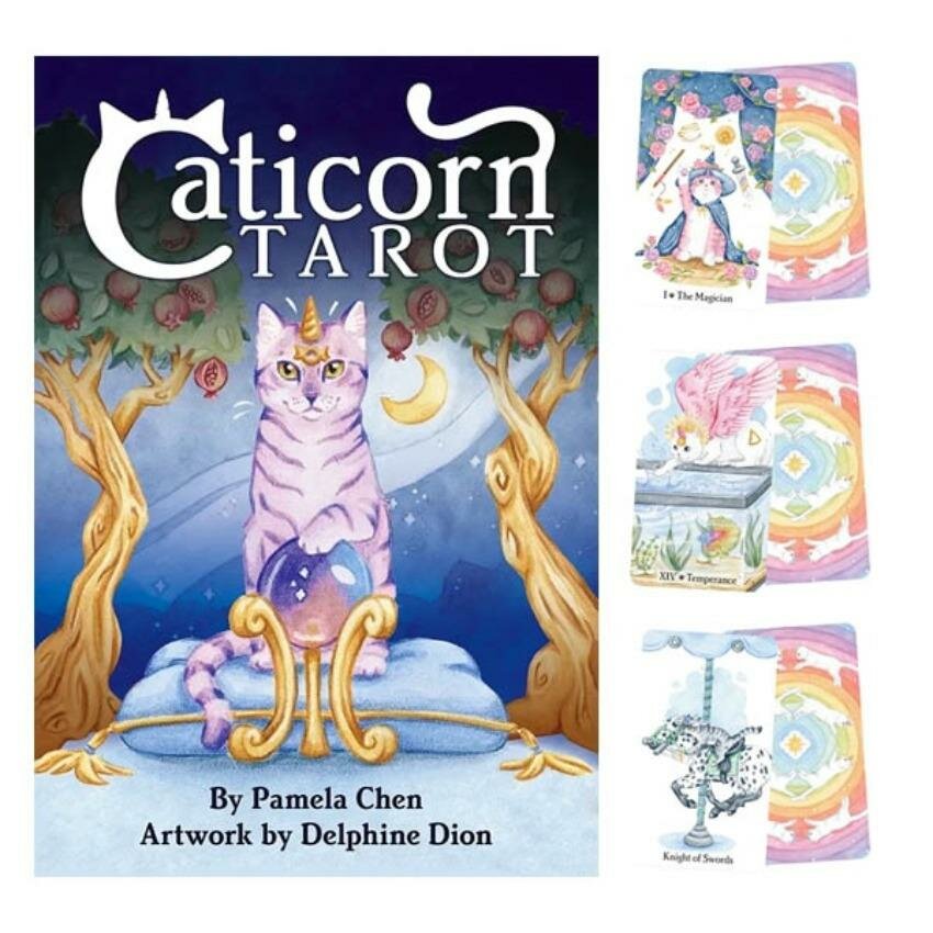 Карты Таро "Caticorn Tarot Cards" US Games / Карты Таро Катикорна 65580