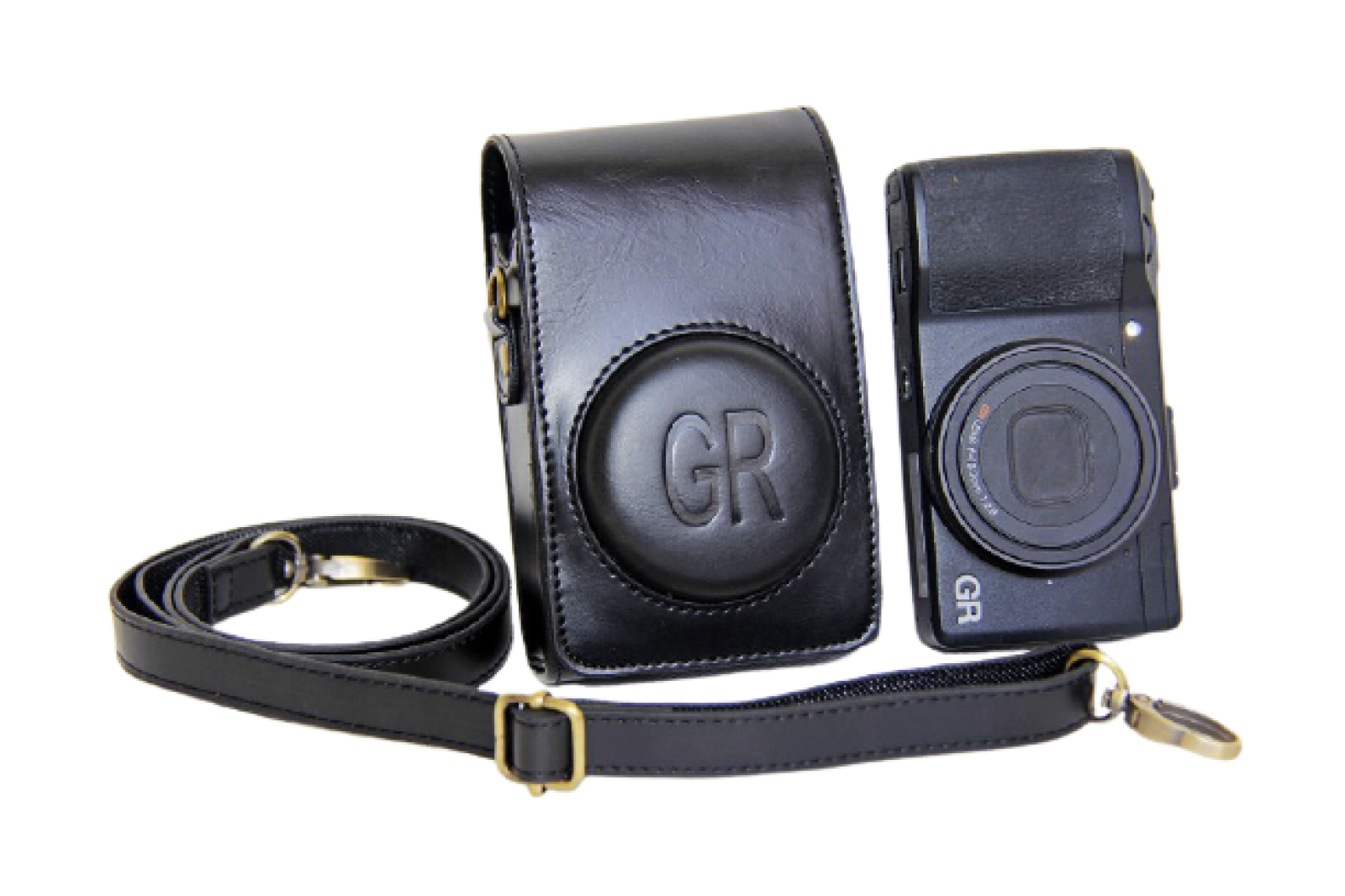 Защитный чехол MyPads для фотоаппарата Ricoh GR/GRII из прочной кожи, противоударный, черный