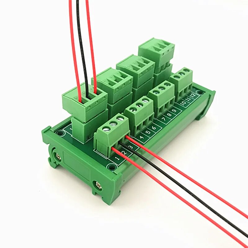 Монтаж на DIN-рейку 15А/300В 4x3позиционный распределительный модуль винтовой клеммной колодки.