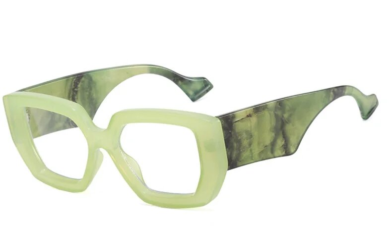 Квадратные очки GLTRENDY Light Green