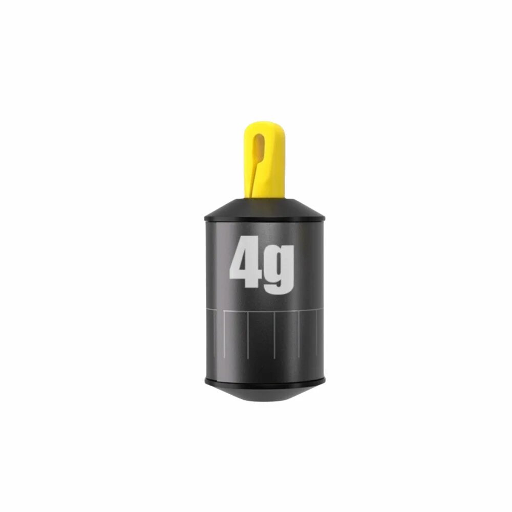 Рыболовная гиря 4g черная