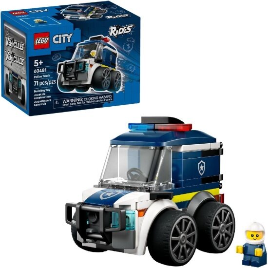 Конструктор Lego City 60481 RIDES: Полицейский грузовик