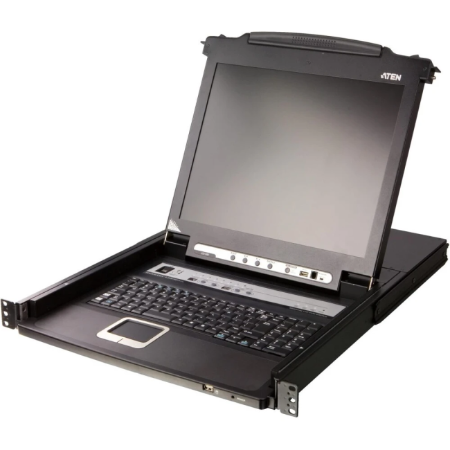 CL5708MW-ATA-RG КВМ консоль ATEN 8-Port PS/2-USB VGA Single Rail 17.3" 1920 x 1080 @ 60 Hz LCD KVM Switch