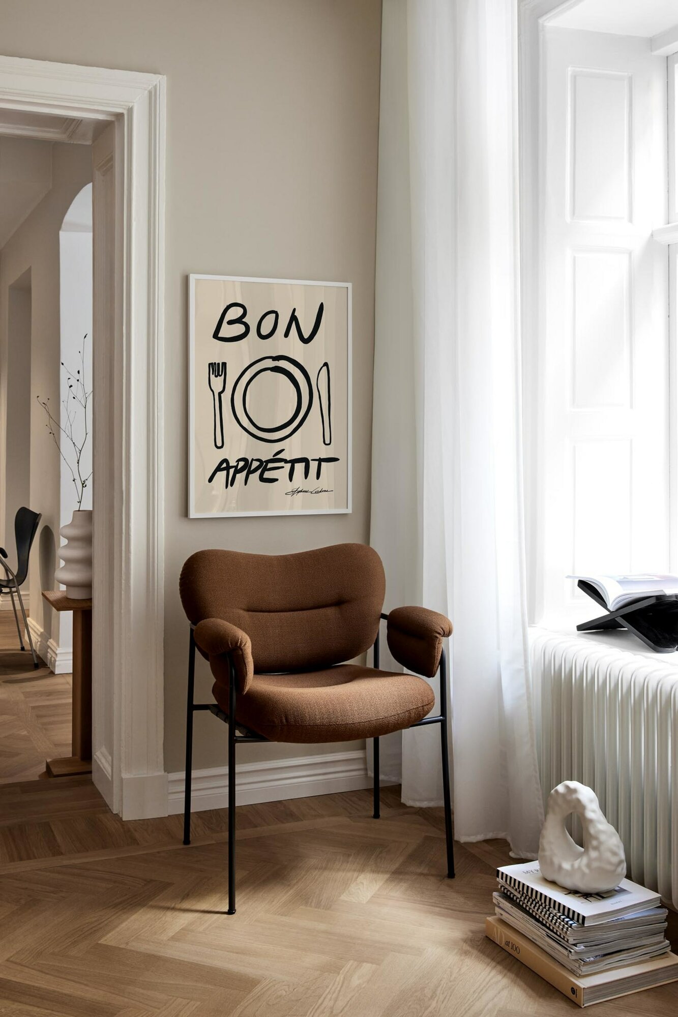 Плакат H&M размер 50х70 см Stephie Cardona Bon Appetit, цифровая печать, без рамы