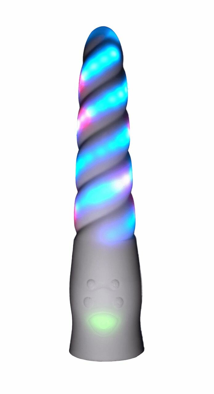 Вибратор SEXPERIMENTS "Horny Glow", с подсветкой и подогревом, вагинальный