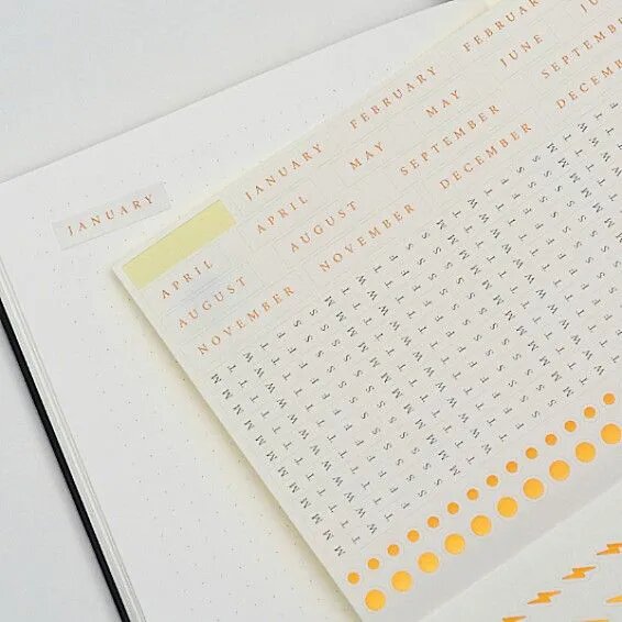 Блокнот A5 Bullet Journal с резинкой, 103 листа, твердая обложка, зеленый — фото 1