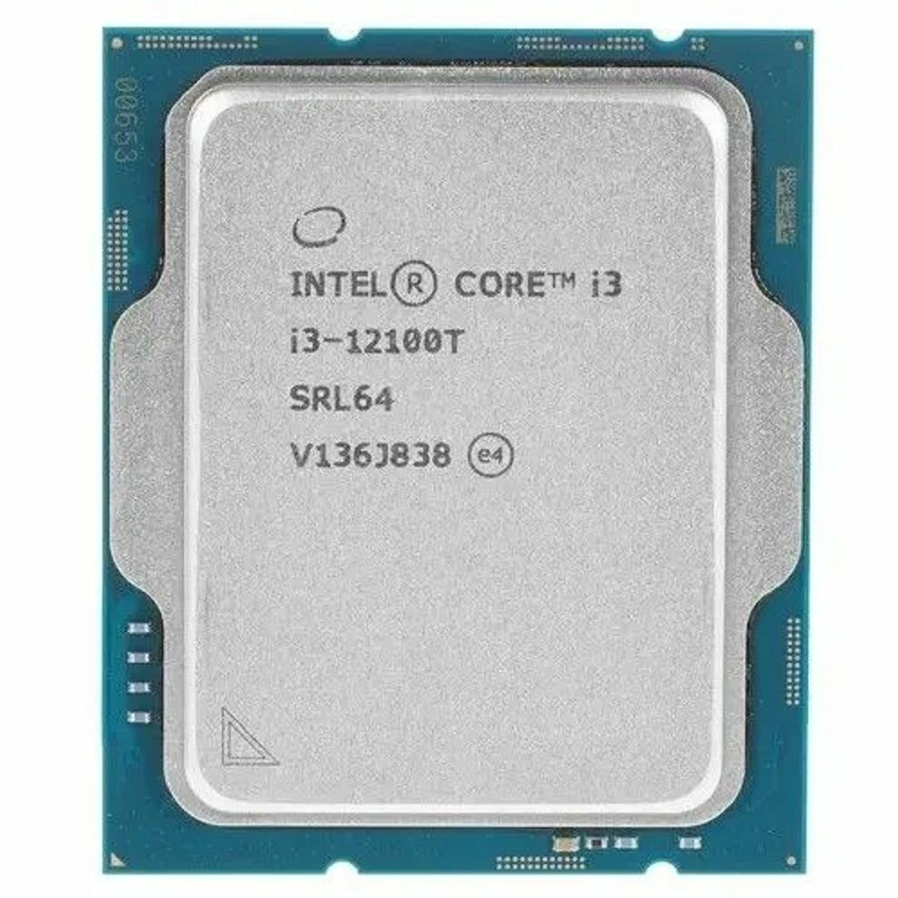 Intel Процессор CPU Core i3 - 12100T CM8071504651106 Alder Lake 4C 8T 2.2 - 4.1GHz LGA1700, L3 12MB, 7nm, UHD graphics 730 1.4GHz, TDP 69W OEM