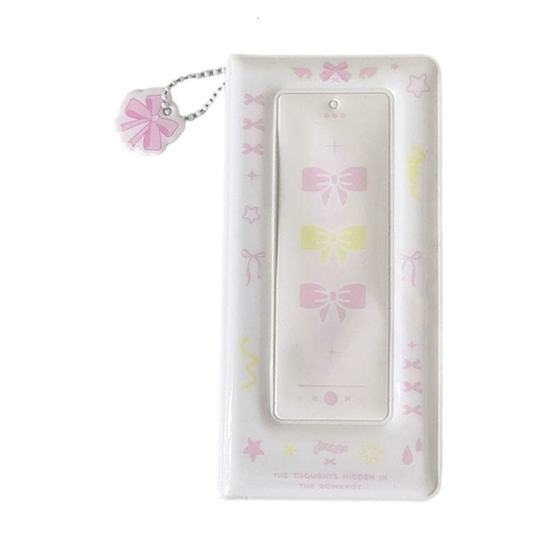 Скрапбукинг-альбом с полым узором и бантиком, Белый