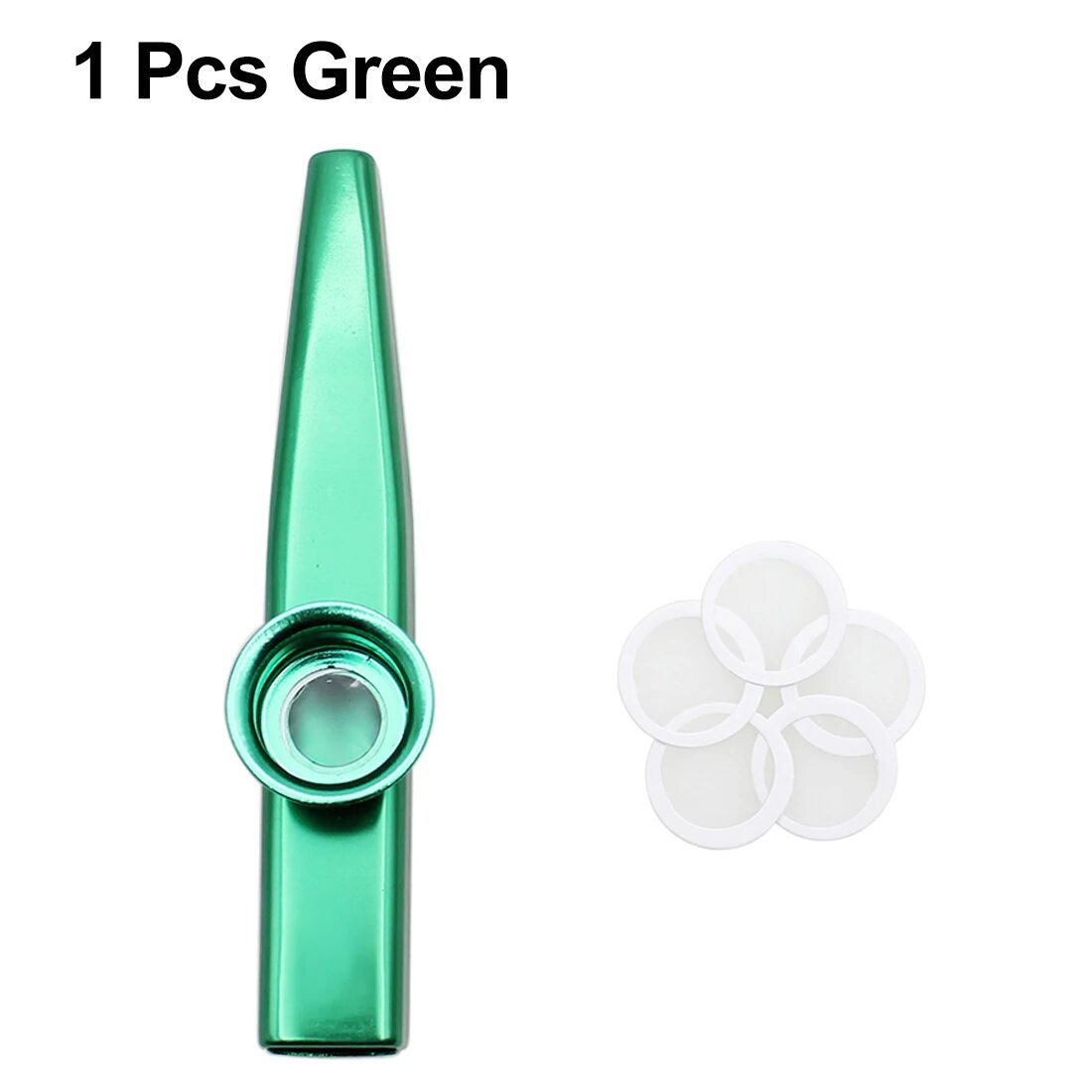 Металлические казу IRIN J02 Зеленый, 1 Pcs Green
