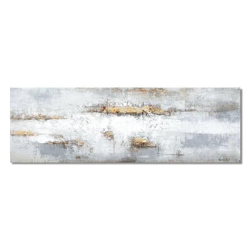 Абстрактная картина на стену 50x150см, цвет PC17008, без рамы