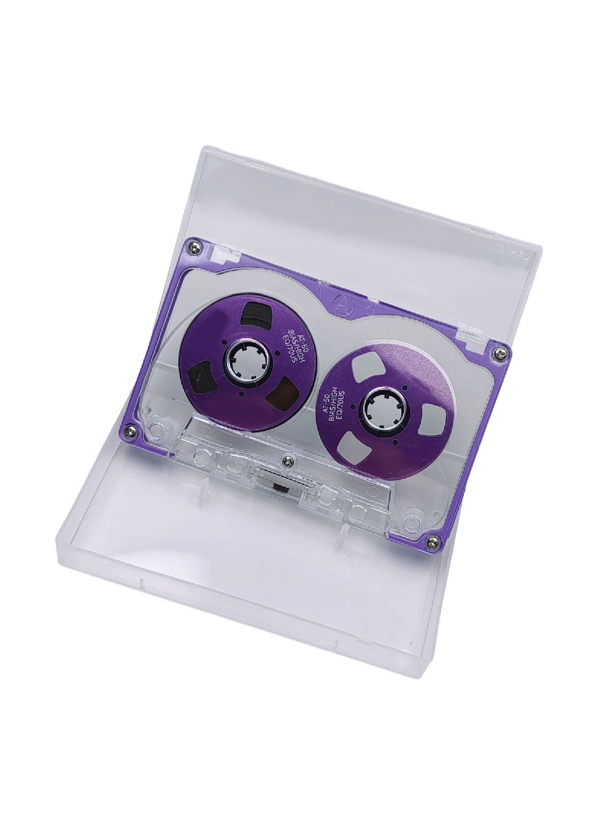 Катушечная пустая кассетная лента Двусторонняя металлическая звуковая кассетная лента