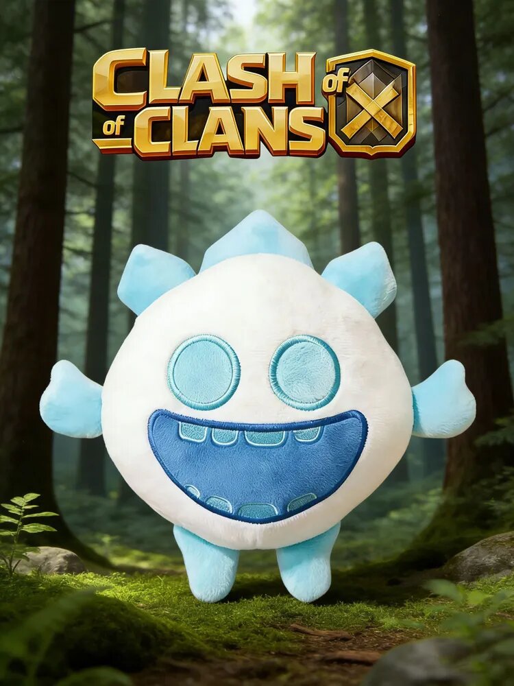 Мягкая игрушка Clash of Clans / Clash Royale: Ледяной дух (Ice Spirit), 9 см