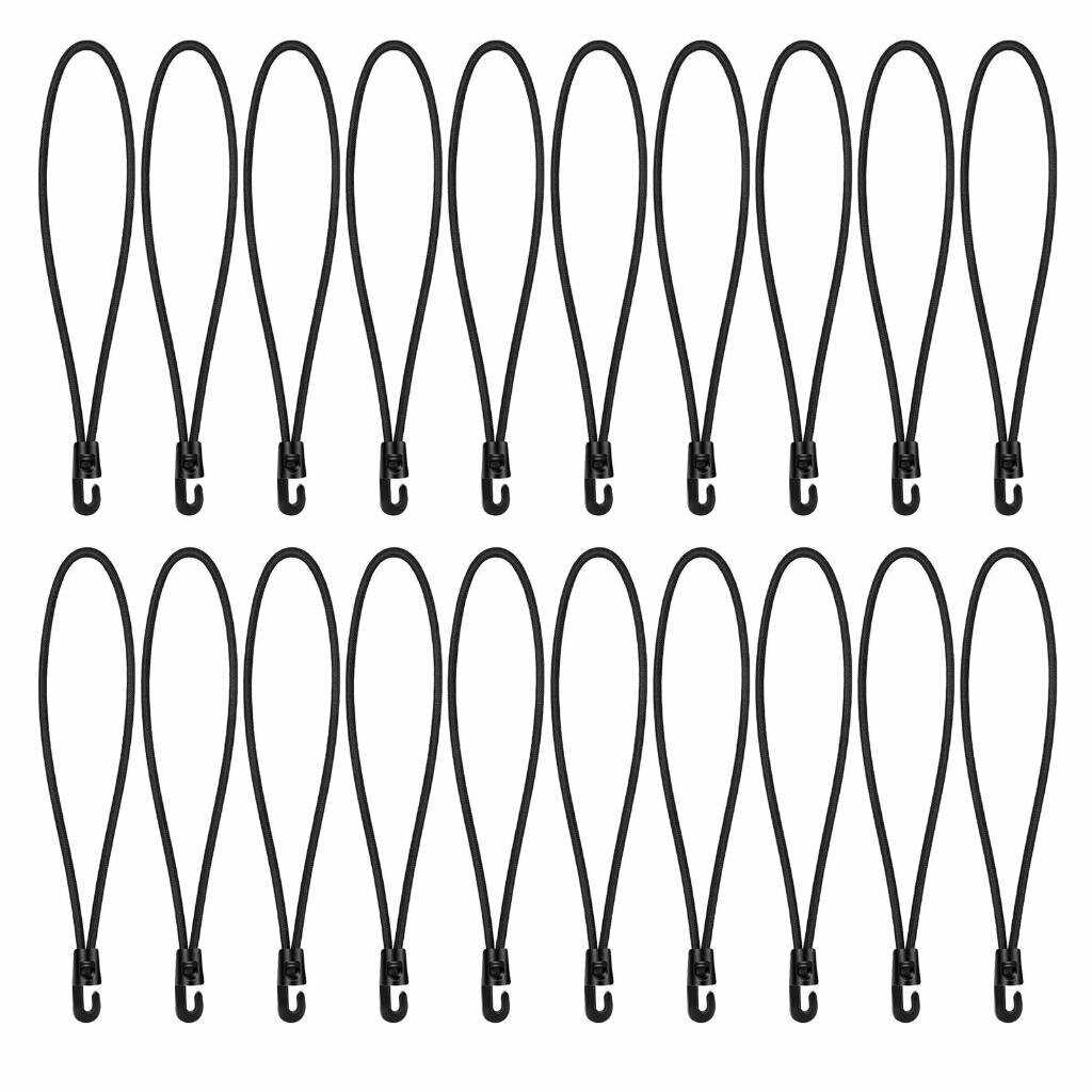 Эластичные банджи-шнуры с крючками (20 шт.)