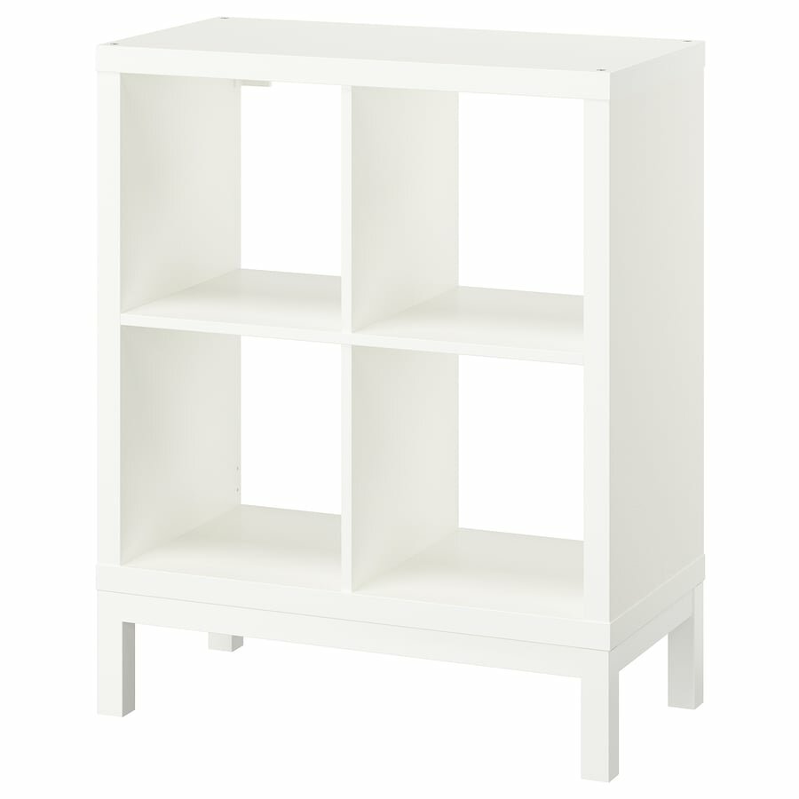 Книжный стеллаж 4 полки IKEA KALLAX цвет белый 77x94 см 894.426.41