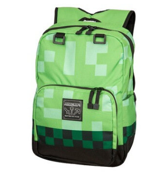 Новый рюкзак Minecraft Creeper с алмазным кирком - большой запас в наличии