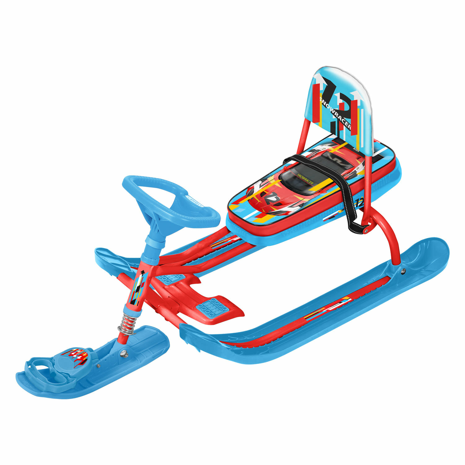 Снегокат Nika "Тимка спорт 4-1", для детей от 4 лет, красный