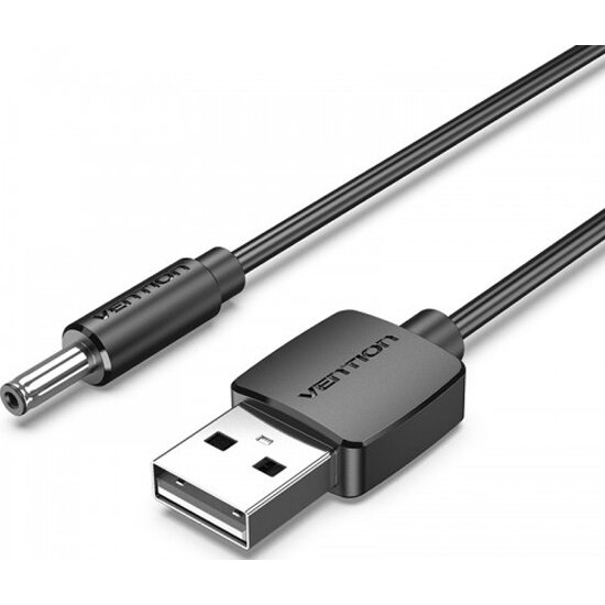 Кабель Vention USB AM/DC-jack 3.5мм M - 1.5м чёрный