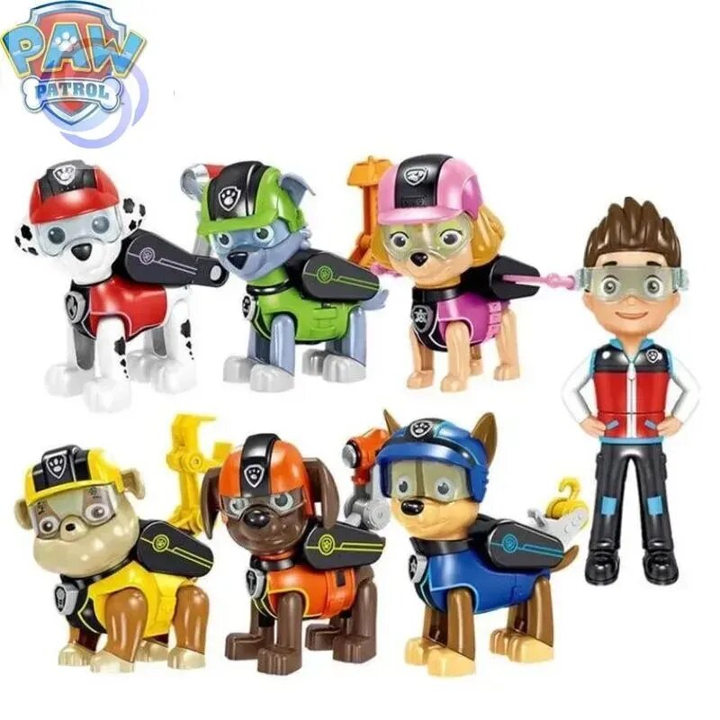 Набор Детские игрушки Щенячий патруль/Капитан Райдер/ Paw Patrol 7шт (пакет)