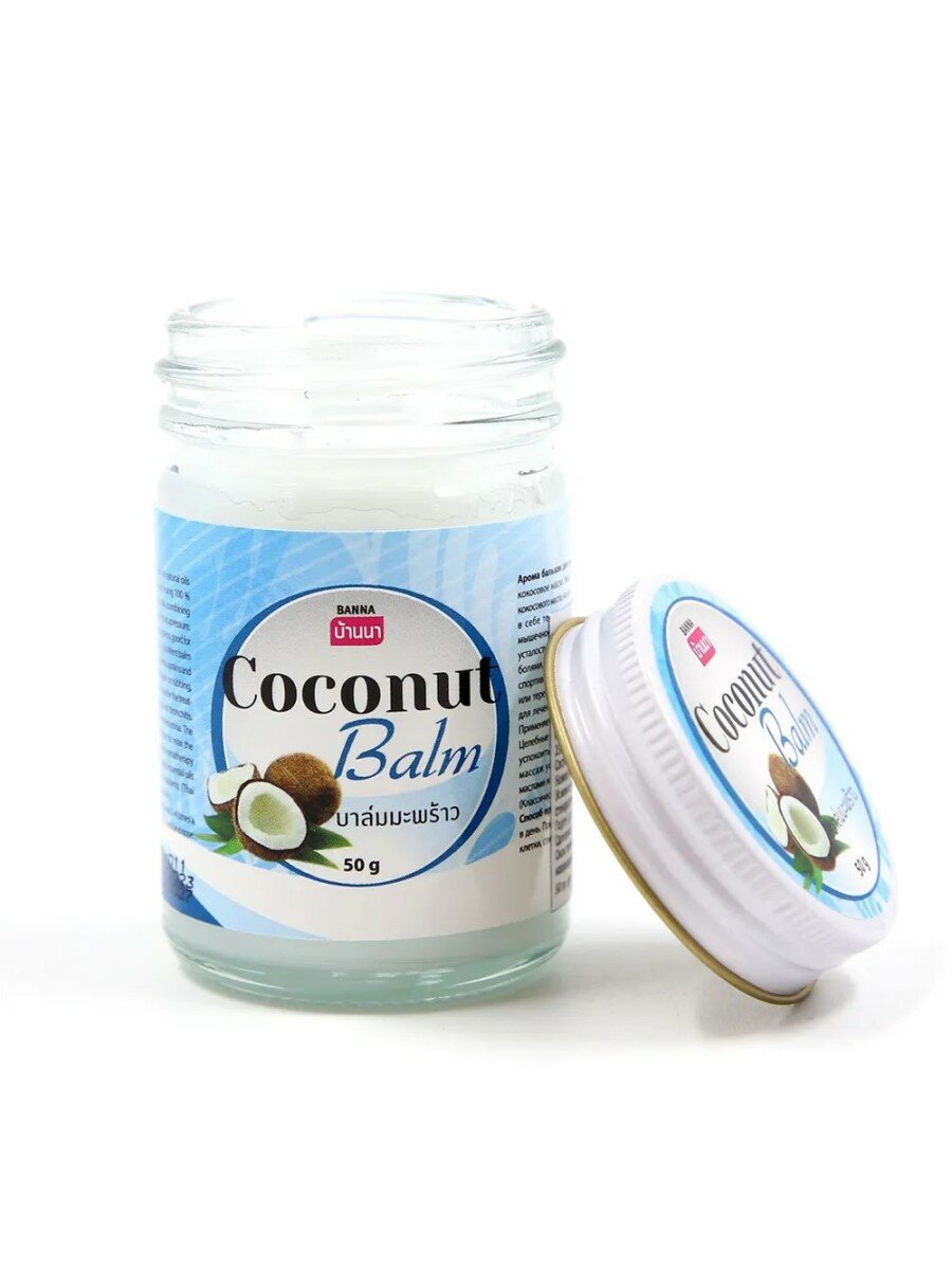 [BANNA] Массажный ароматический бальзам для тела кокосовый с травами, 50гр