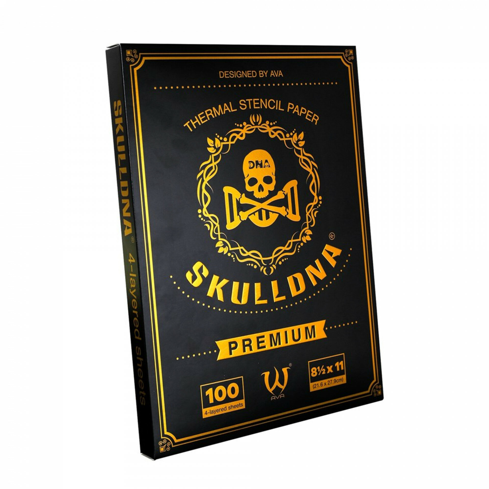 Трансферная тату бумага AVA SkullDna Premium Thermal, 10 листов