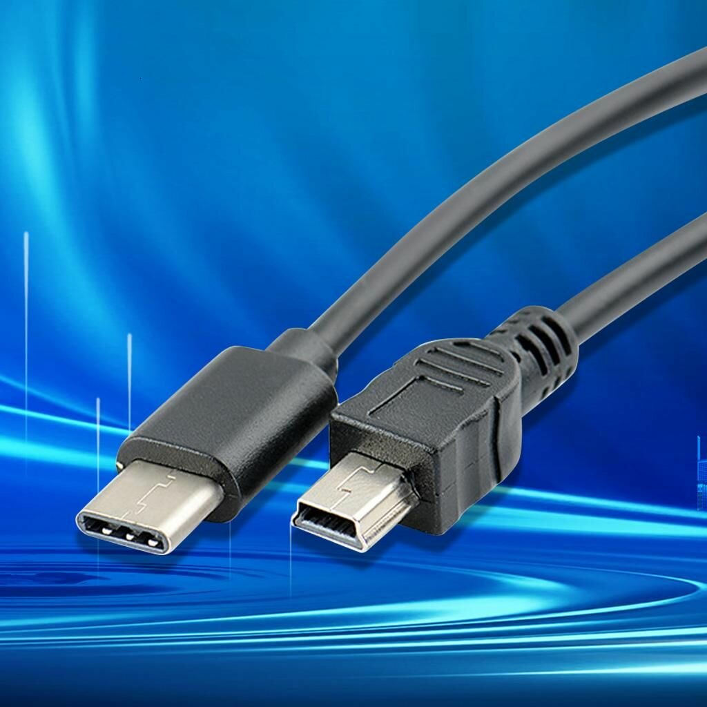 Кабель OTG Type-C Mini-USB, 30 см — фото 1