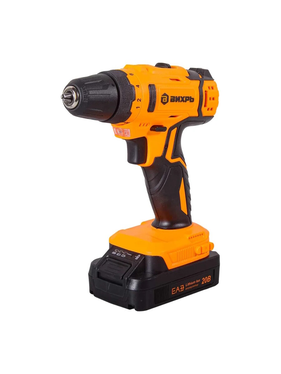 Дрель аккумуляторная Вихрь ДА-20Л-2КА аккум. патрон: быстрозажимной 72/14/36