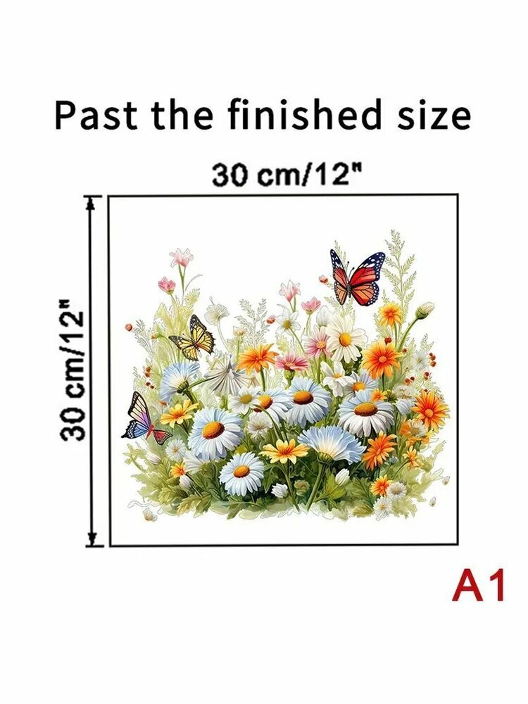 Цветочная наклейка на унитаз Декоративная стикер для санузла, самоклеящаяся