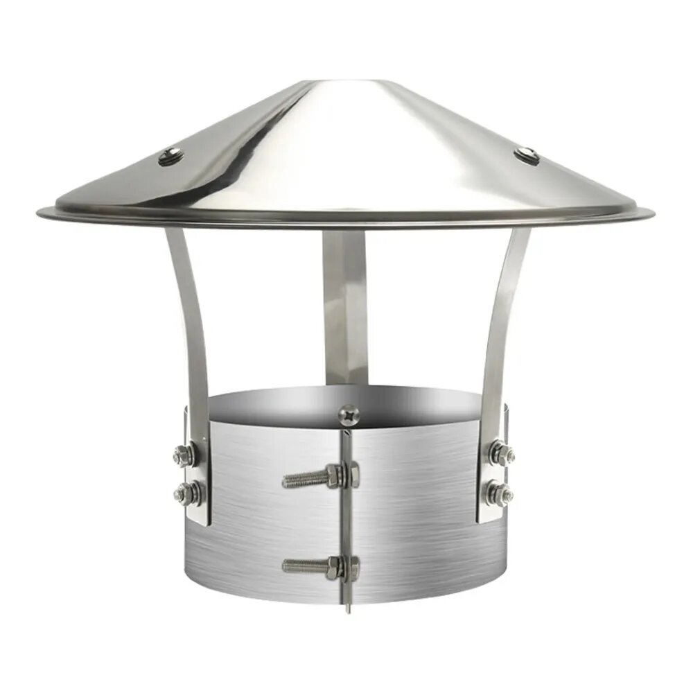 Защитная крышка для дымохода, колпак от дождя и снега, диаметр трубы 11 см, из нержавеющей стали, для защиты от осадков