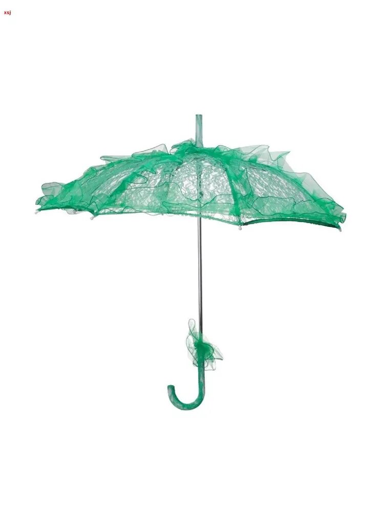 Садовый зонт "Белый" с кружевным краем, зеленый, 201 г