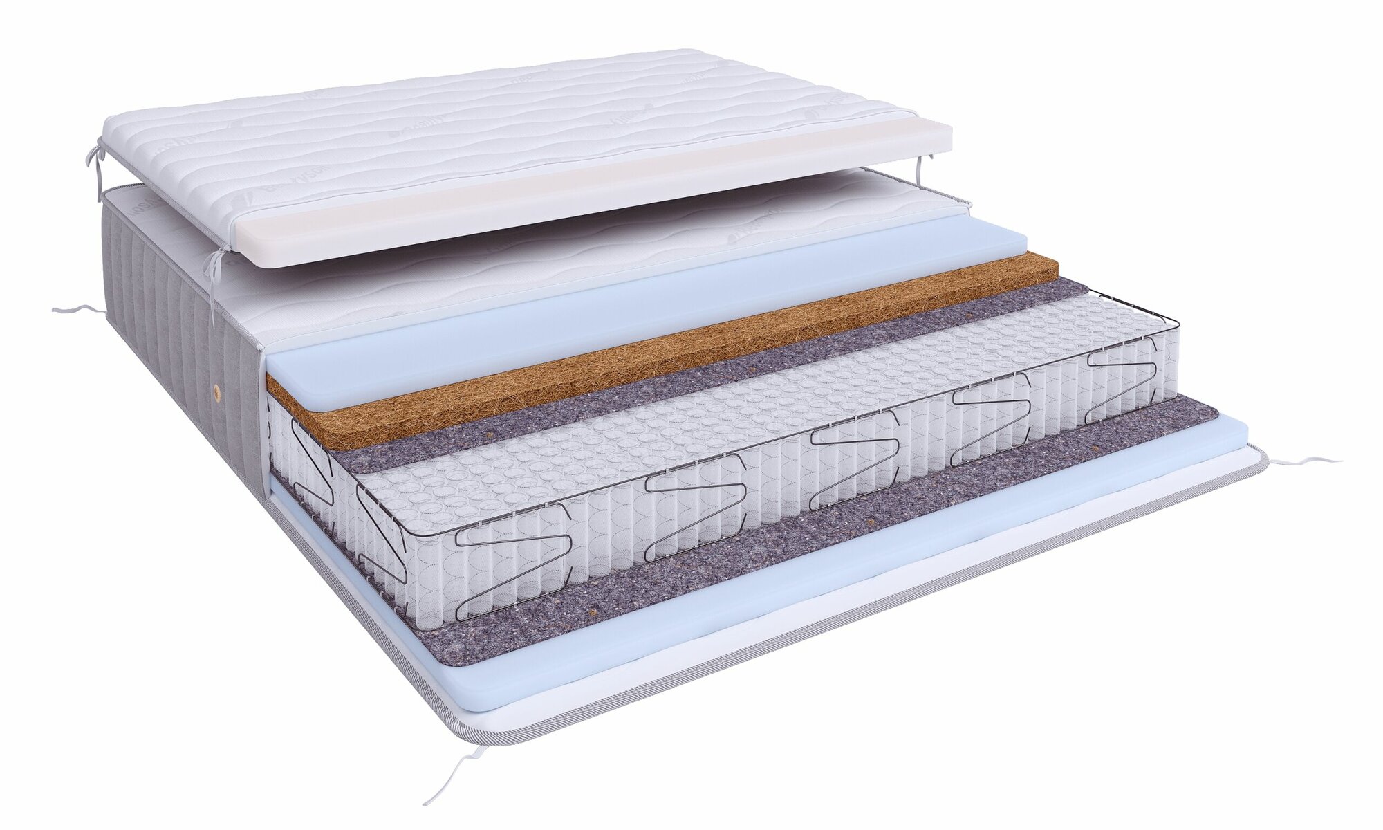 Матрас Beautyson Privat Transformer Relax S1200 200х195 высота 31 см анатомический средней жесткости кокосовый