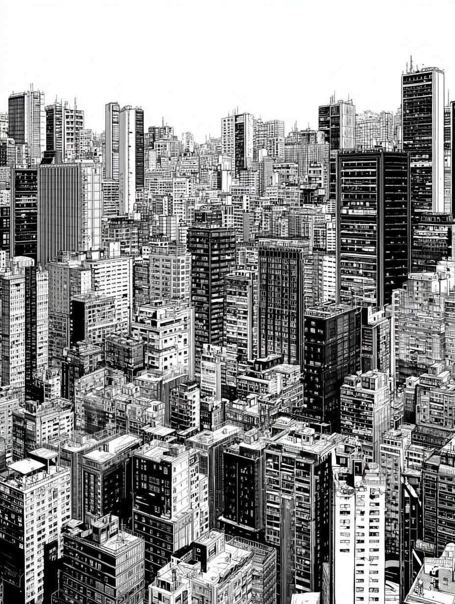 Черно-белый постер 30х40 см - ЧБ 14