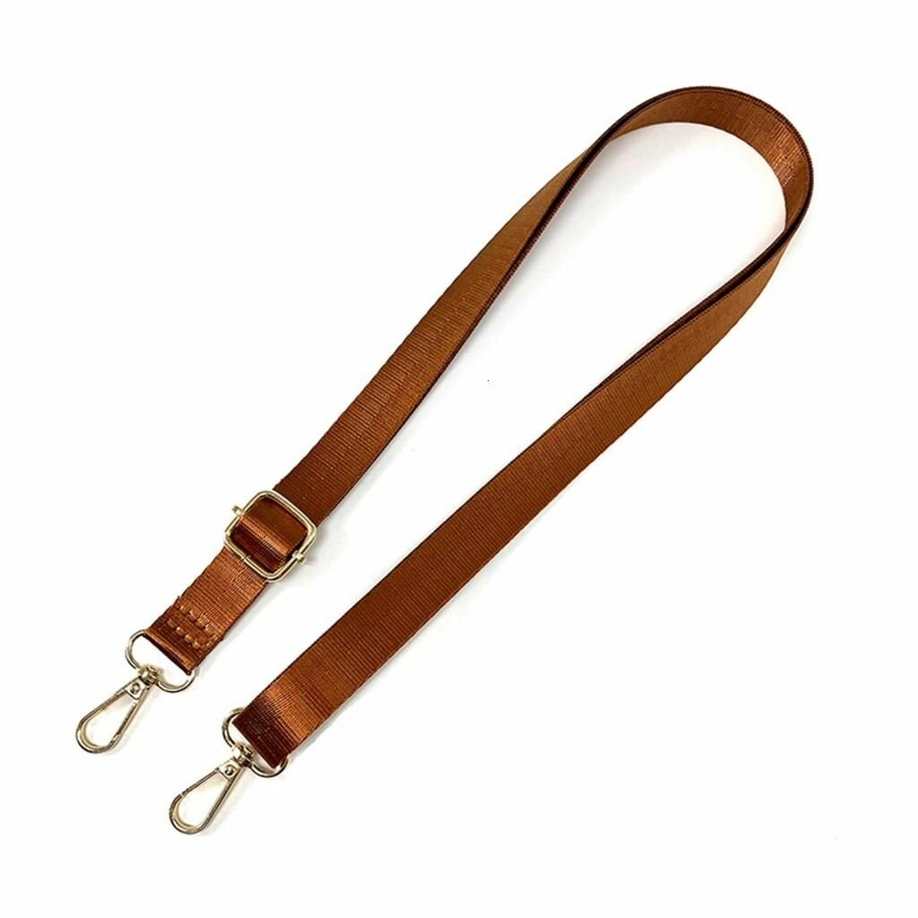 Ремешок для сумки через плечо, Коричневый - Шеститочечная лямка