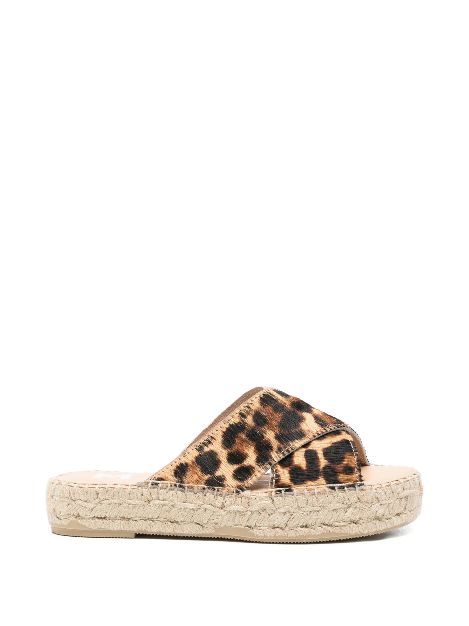 Эспадрильи Criss-cross leopard-print espadrilles